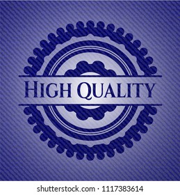 High Quality Emblem Denim High Quality Stock Vector (Royalty Free ...
