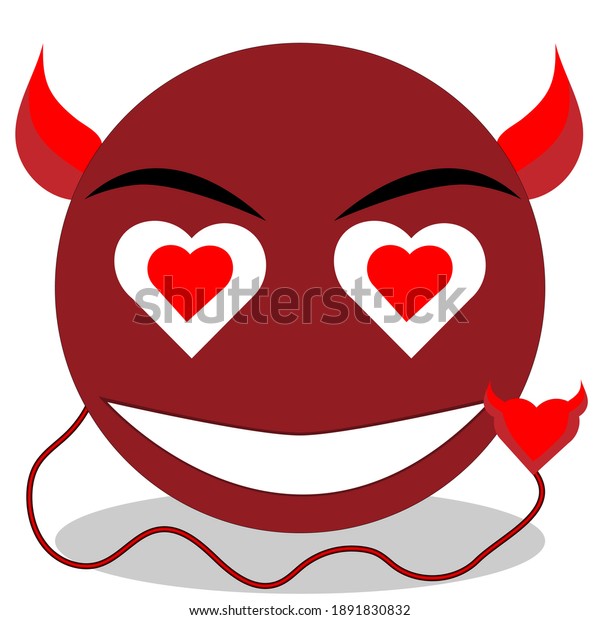 High Quality Emoticon Horns Devil Emoticons Stock Vector (Royalty Free ...