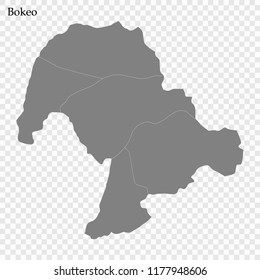 High Quality Map Bokeo Province Laos Stock Vector (Royalty Free ...