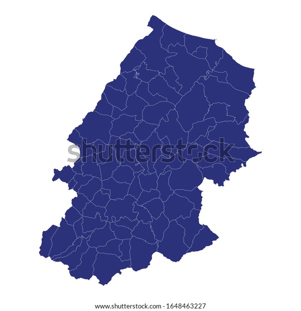High Quality Map Campobasso Province Italy Stock Vector (Royalty Free ...