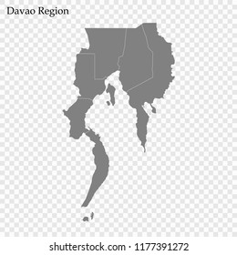 High Quality Map Davao Region Region Stock Vector (Royalty Free ...