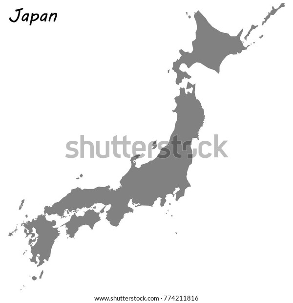 High Quality Map Japan Stock Vector (Royalty Free) 774211816 | Shutterstock