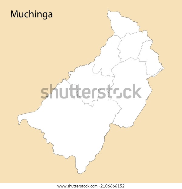 High Quality Map Muchinga Region Zambia Stock Vector (Royalty Free ...