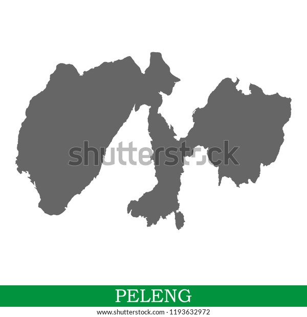 High Quality Map Peleng Island Indonesia Stock Vector (Royalty Free ...