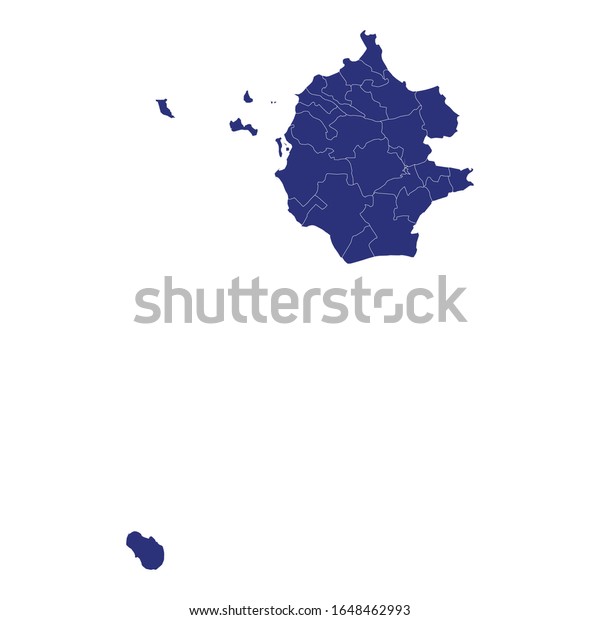High Quality Map Trapani Province Italy Stock Vector (Royalty Free ...