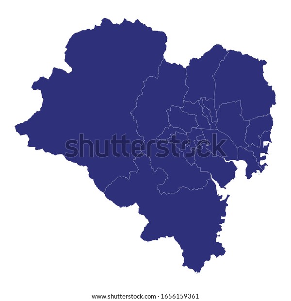 High Quality Map Ulsan Metropolitan City Stock Vector (Royalty Free ...