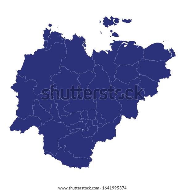 High Quality Map Yakutia Region Russia Stock Vector (Royalty Free ...