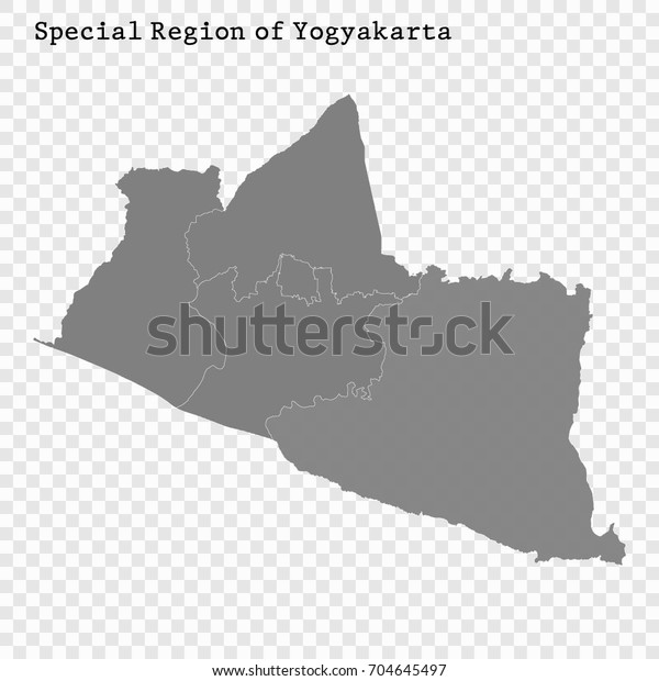 High Quality Map Yogyakarta Province Indonesia Stock Vector (Royalty ...