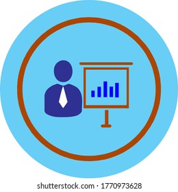 High Quality Vector Illustration Employees Presenting Stock Vector ...