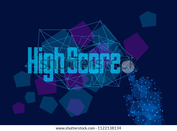 High Score Vector Beautiful Greeting Card Stock Vector (Royalty Free ...