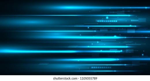 High Speed Movement Design Hitech Abstract Stock Vector (Royalty Free ...