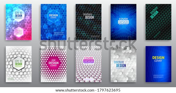 High Tech Brochure Design Concept Futuristic Stock Vector (Royalty Free ...