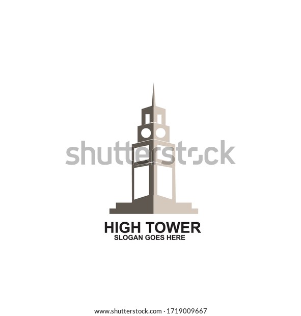 High Tower Logo Images Design Vector Stock Vector (Royalty Free ...