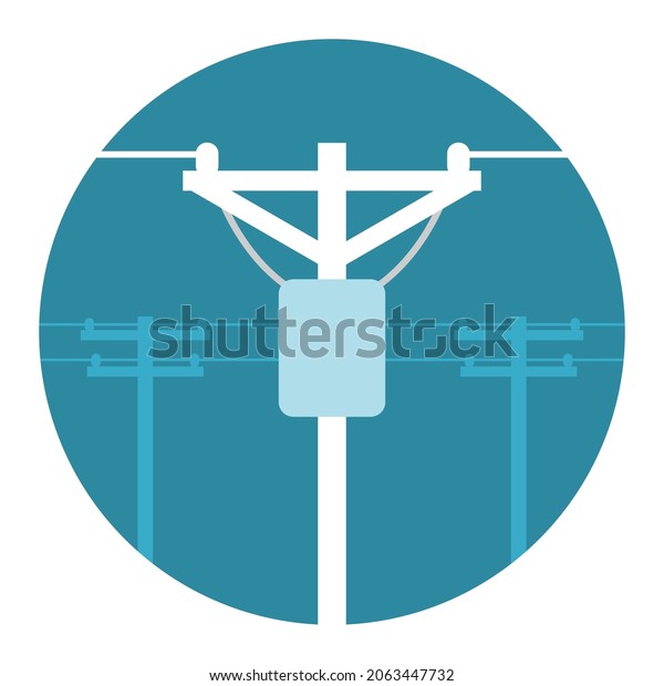 High Voltage Electric Pole Transformer On Stock Vector (Royalty Free ...