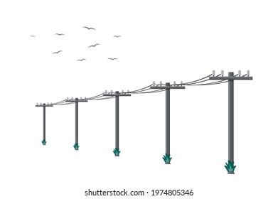 1,042 Powerline Stock Vectors, Images & Vector Art | Shutterstock