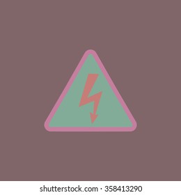 High Voltage Retro Dim Color Vector Stock Vector (Royalty Free ...