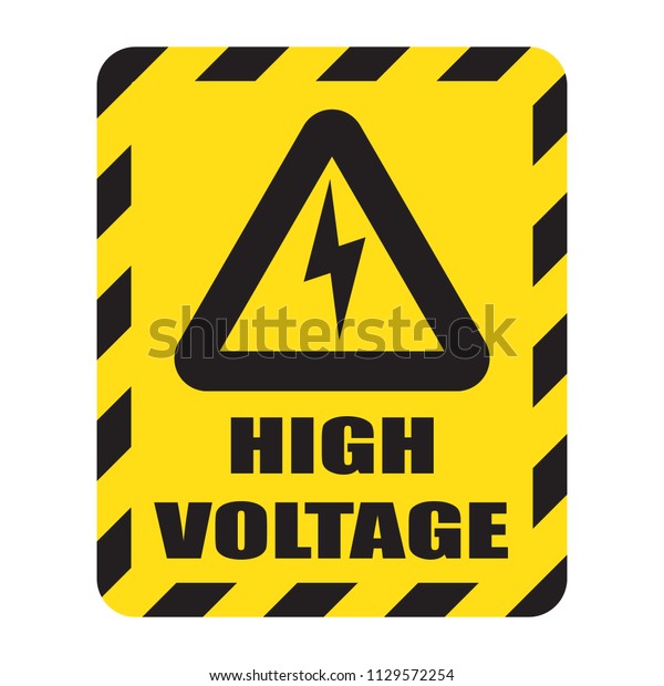 High Voltage Sign Stock Vector (Royalty Free) 1129572254 | Shutterstock