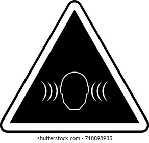 High Volume Warning Sign Information Stock Vector (Royalty Free ...