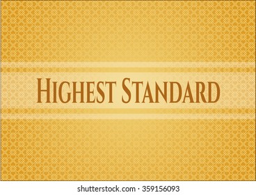 Highest Standard Card Banner Stock Vector (Royalty Free) 359156093 ...