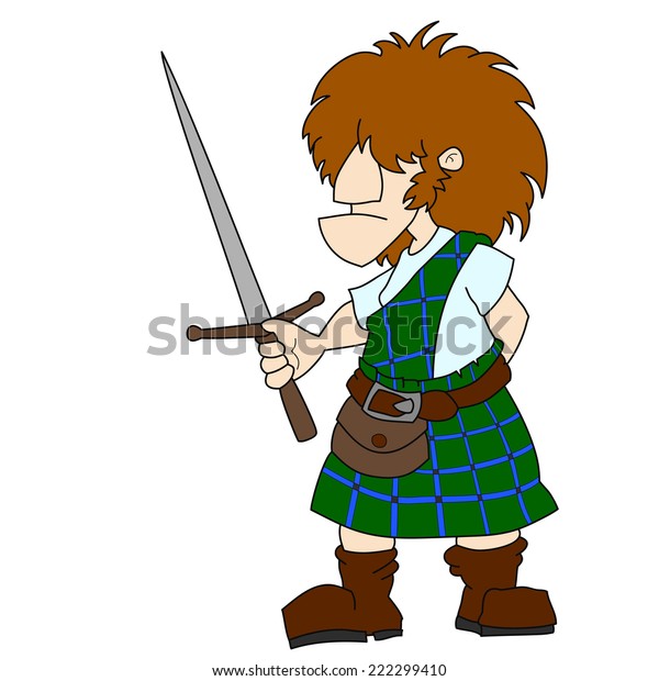 Highlander Sword Cartoon World Warriors Series Stock Vector (Royalty ...