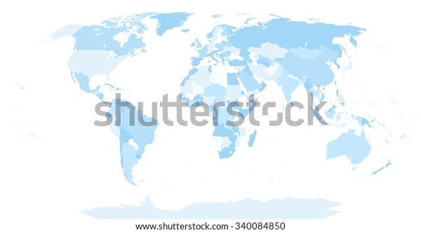 Highly Detailed Blind World Map Shades Stock Vector (Royalty Free ...