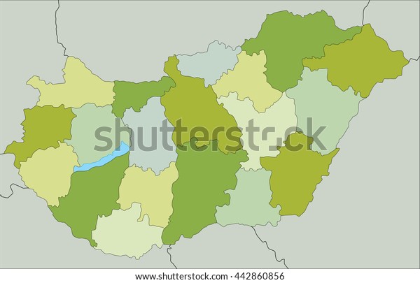 Highly Detailed Editable Political Map Separated Stock Vector (Royalty ...