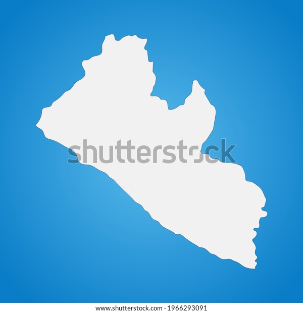 Highly Detailed Liberia Map Borders Isolated Stock Vector (Royalty Free ...
