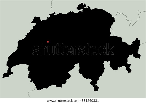 Highly Detailed Switzerland Silhouette Map Stock Vector (Royalty Free ... Highly Detailed Switzerland Silhouette Map Stock Vector (Royalty Free ...
