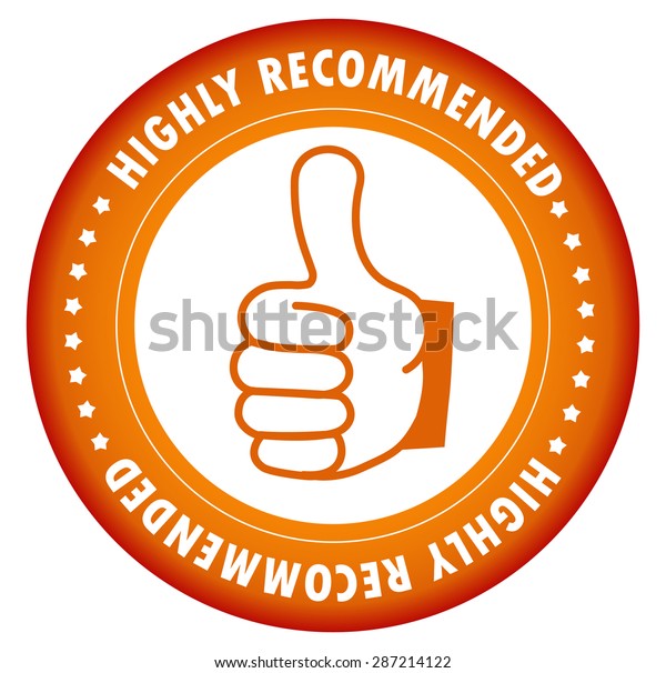 Highly Recommended Stamp Sticker Label Badge Stock Vector (Royalty Free ...