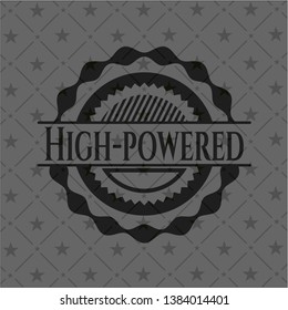 Highpowered Black Badge Vector Illustration Detailed Stock Vector ...