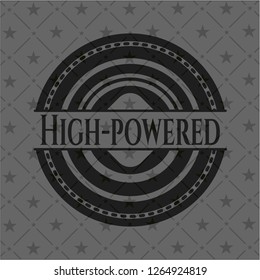 Highpowered Realistic Black Emblem Stock Vector (Royalty Free ...