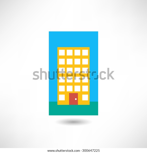 Highrise Building Icon Stock Vector (Royalty Free) 300647225