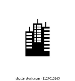 Highrise Buildings Icon Element Building Icon Stock Vector (Royalty ...