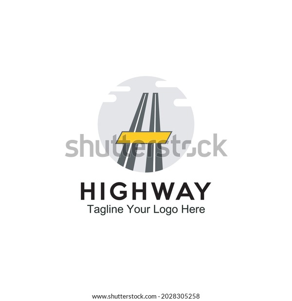 Highway Freeway Road Infrastructure Logo Stock Vector (Royalty Free ...