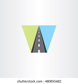 Highway Vector Icon Illustration Logo Sign Stock Vector (Royalty Free ...