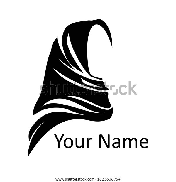 Hijab Logo Vector Hijab Vector Graphic Stock Vector (Royalty Free ...