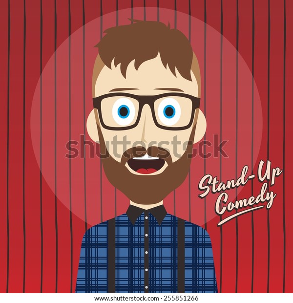 Hilarious Comedy Guy Cartoon Character Stock Vector (Royalty Free ...