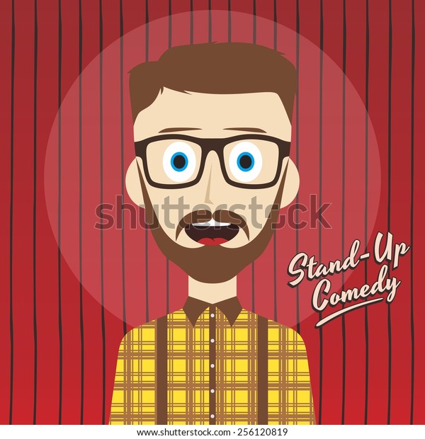 Hilarious Comedy Guy Cartoon Character Stock Vector (Royalty Free ...