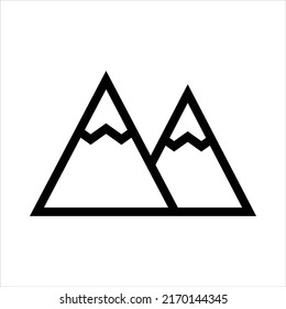 Hills Mountain Vector Icon Symbol Design Stock Vector (Royalty Free ...