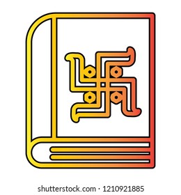 Hindu Book Vector Icon Stock Vector (Royalty Free) 1210921885 ...