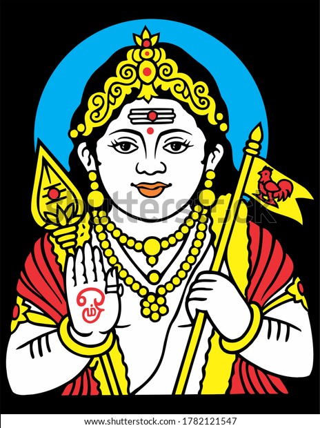 Hindu God Muruga Vector Art: เวกเตอร์สต็อก (ปลอดค่าลิขสิทธิ์ ...
