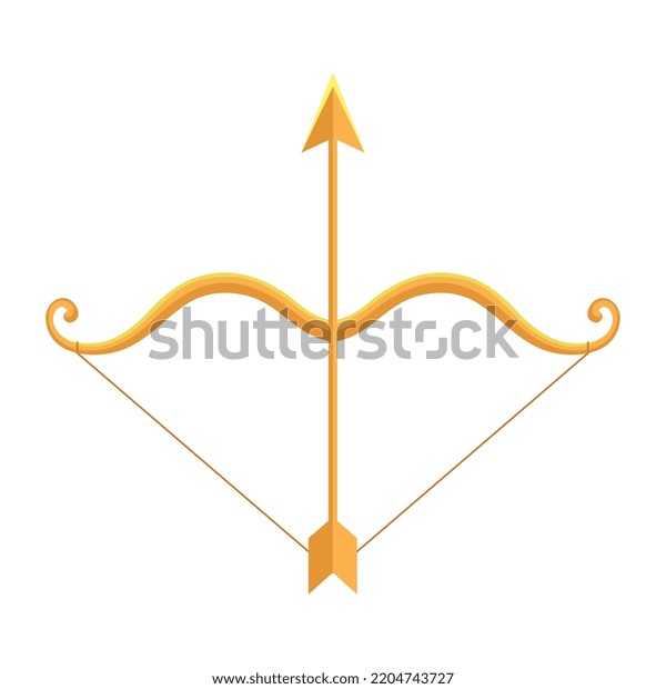 Hindu Golden Bow Arrow Stock Vector (Royalty Free) 2204743727 ...
