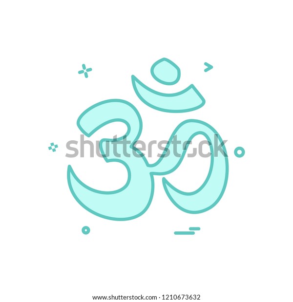 Hindu Sign Icon Design Vector Stock Vector (Royalty Free) 1210673632 ...