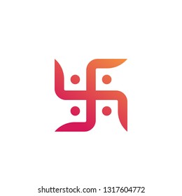 Vektor Stok Hindu Swastika Vector Symbol (Tanpa Royalti) 1317604772 ...