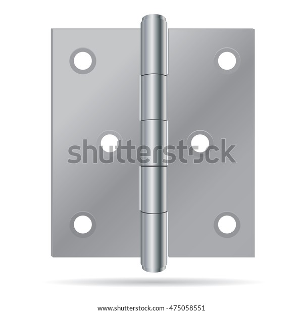 Hinges Design Stainless Steel Hinges On Stock Vector (Royalty Free ...