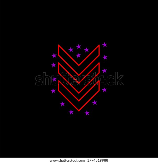 Hint Arrow Simple Symbol Logo Vector Stock Vector (Royalty Free ...