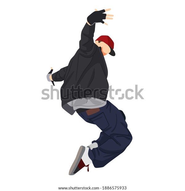 Hip Hop Dancer Illustration Vector Art Stock Vector (Royalty Free ...
