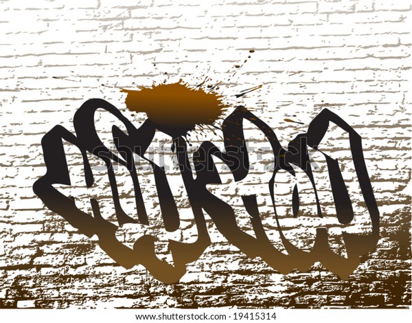 Hip Hop Graffiti Stock Vector (Royalty Free) 19415314