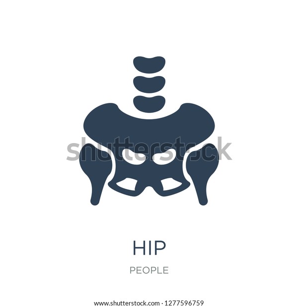 Hip Icon Vector On White Background Stock Vector (Royalty Free ...