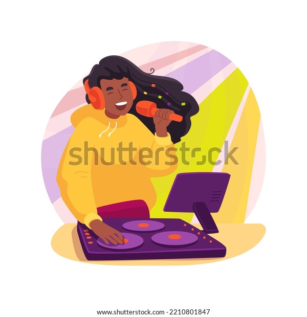 Hiphop Dj Isolated Cartoon Vector Illustration Stock Vector (Royalty ...